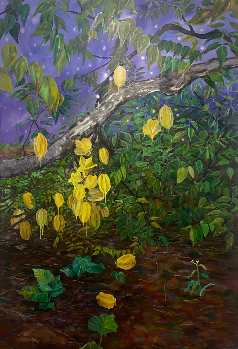 Mellow stars Painting by Yuui Gim | Saatchi Art