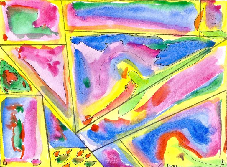 Triangle Barm Painting by Tiphan Hunter | Saatchi Art