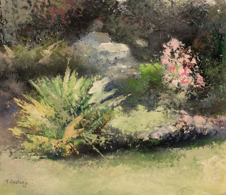 In my garden Painting by Tomas Castano | Saatchi Art