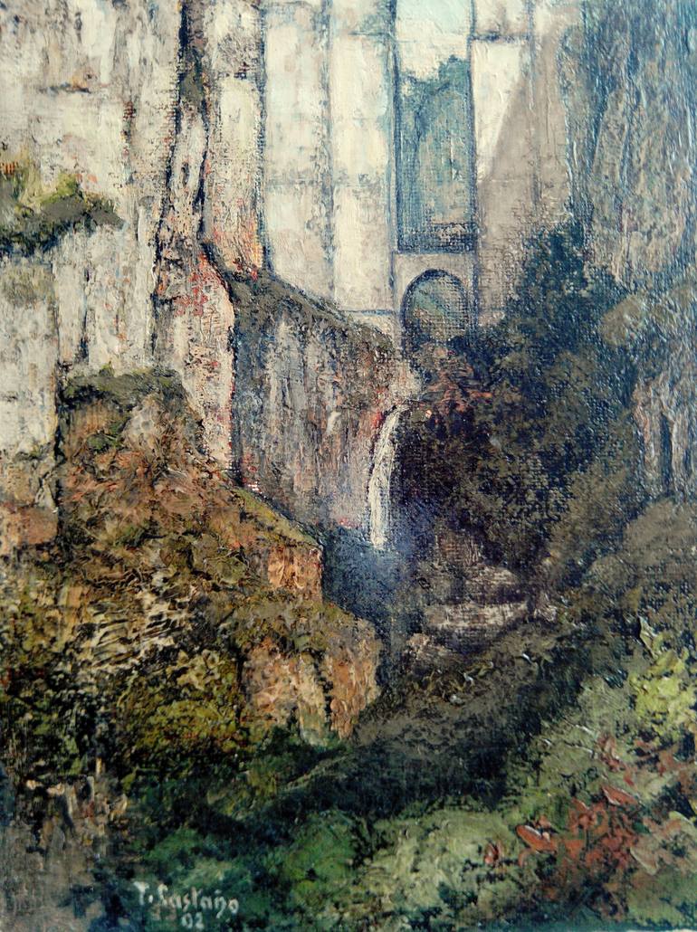 Puente de Ronda Painting by Tomas Castano | Saatchi Art