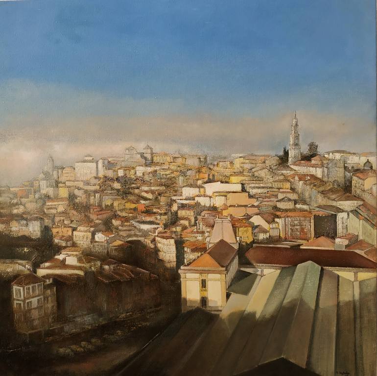 Porto Panoramic-Portugal Painting by Tomas Castano | Saatchi Art