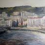 Bilbao panoramic Painting by Tomas Castano | Saatchi Art
