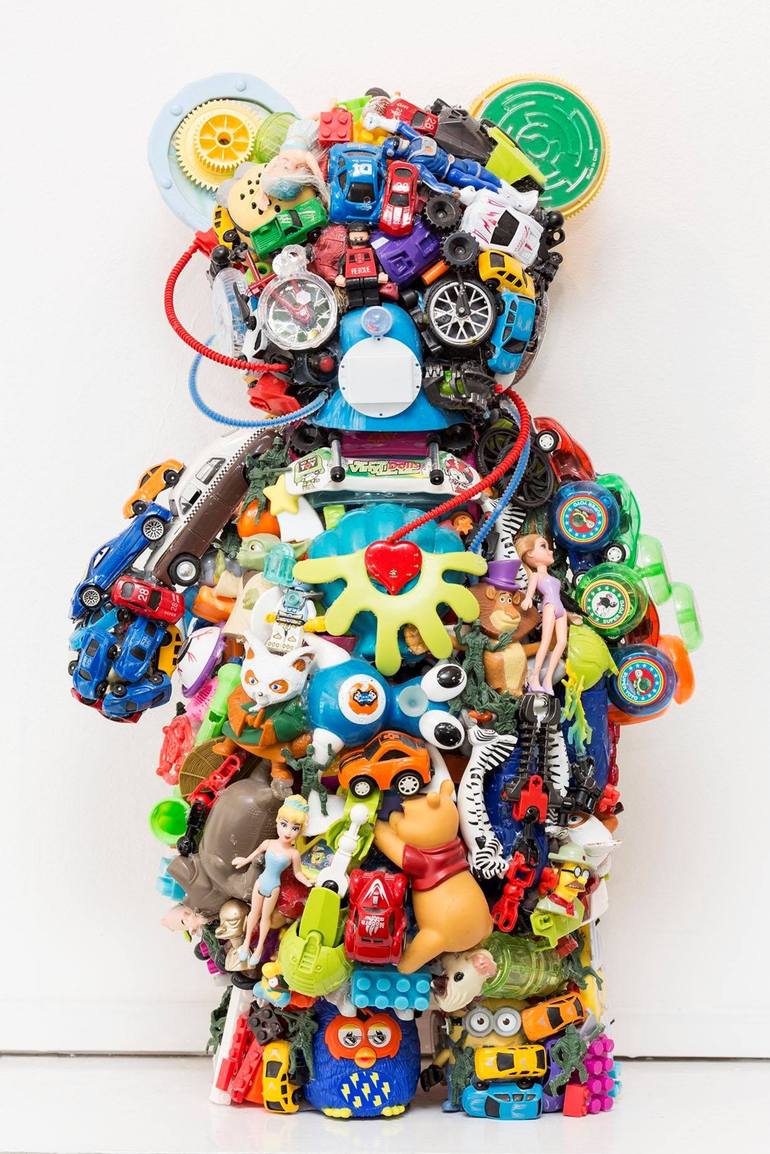 Robo Bear Sculpture by Kings Road Gallery | Saatchi Art