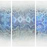 Blue Triptych Painting by andrew skutnik | Saatchi Art