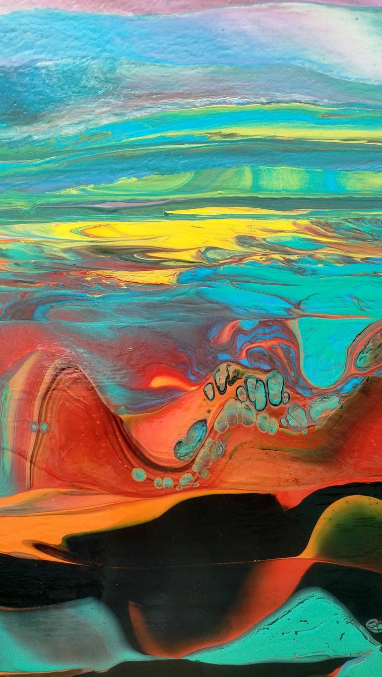 Neon Sky Painting by Jacob Jugashvili | Saatchi Art