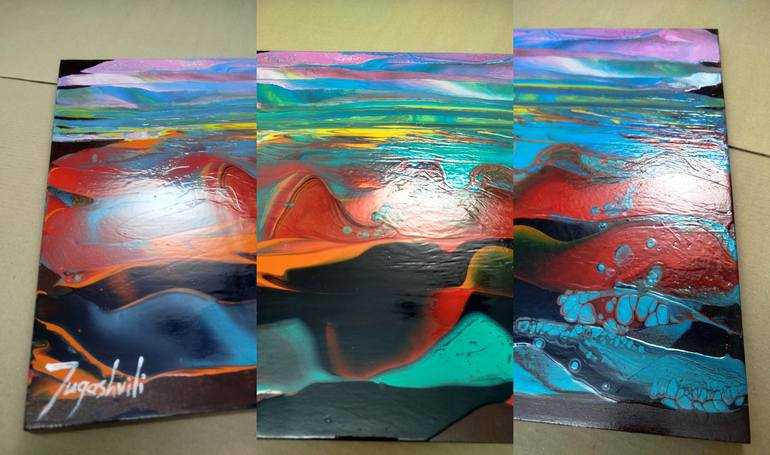 Neon Sky Painting by Jacob Jugashvili | Saatchi Art