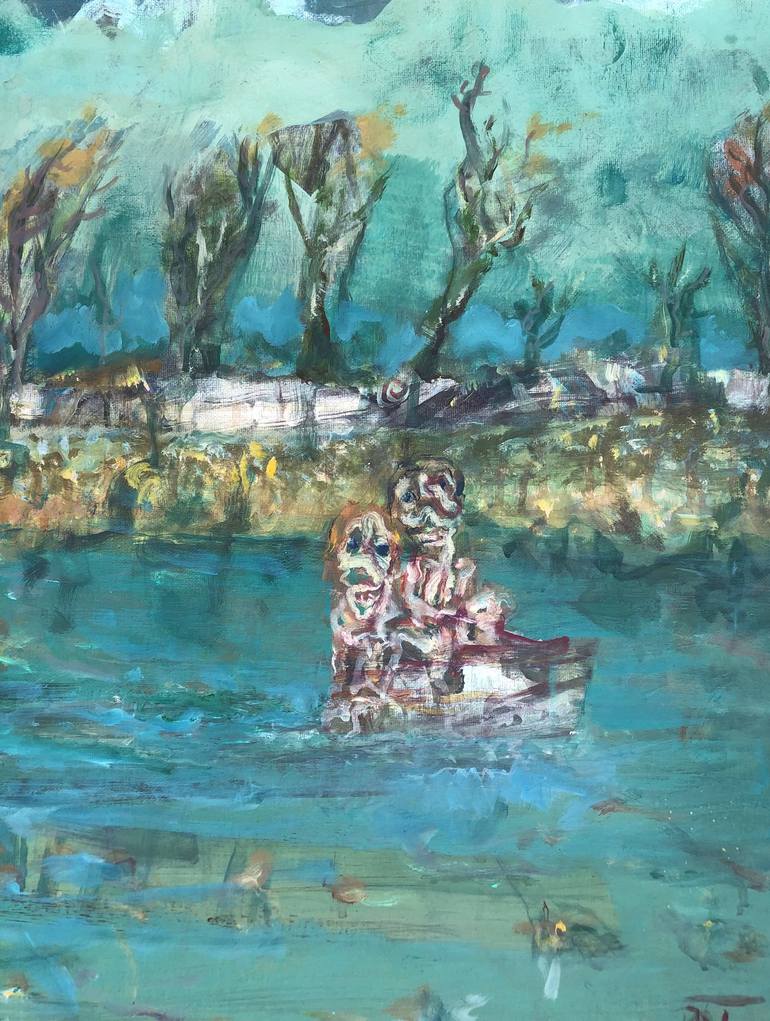Where is our Boat Heading Painting by BATO BOSTANDZIC | Saatchi Art