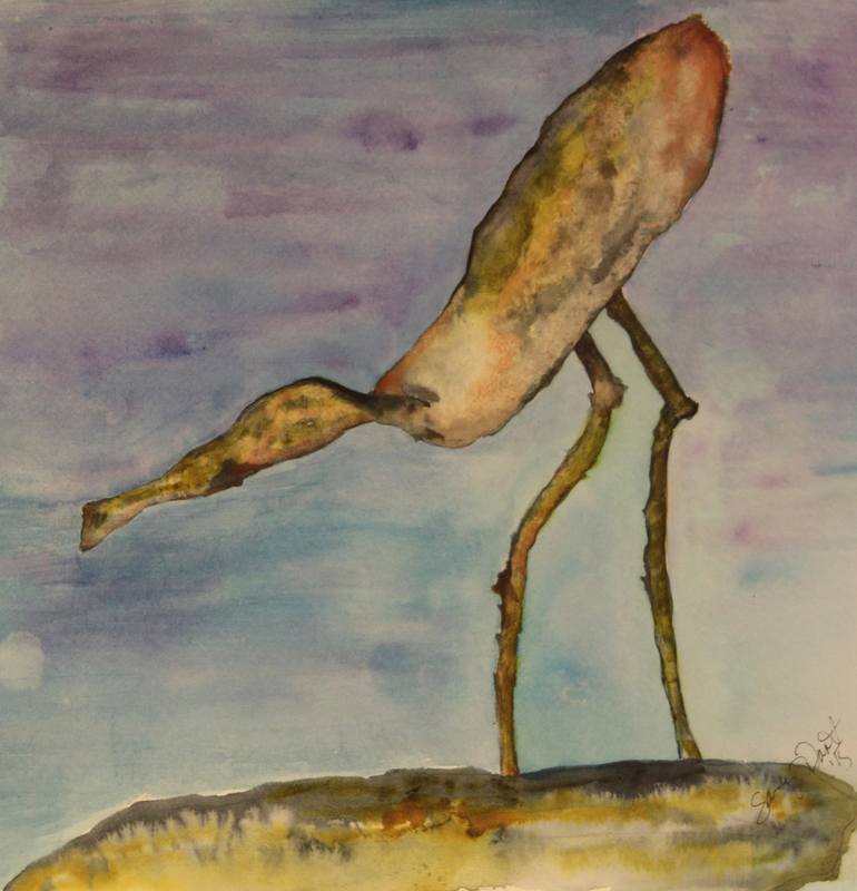 The hunter... Painting by sandy pickert | Saatchi Art