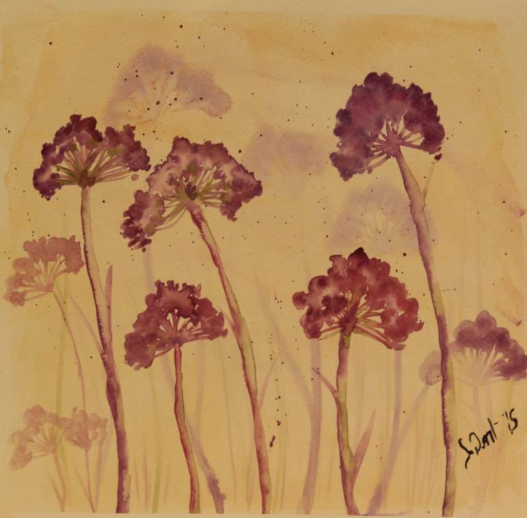 Natures flowers... Painting by sandy pickert | Saatchi Art