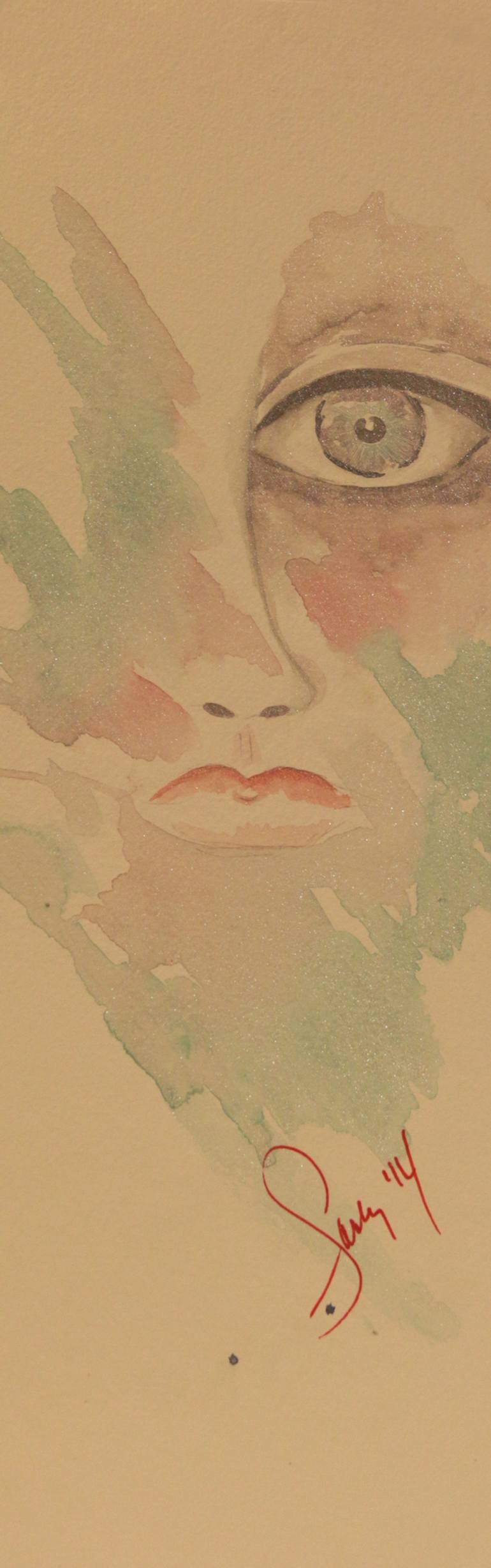 The ever lasting face.... Painting by sandy pickert | Saatchi Art