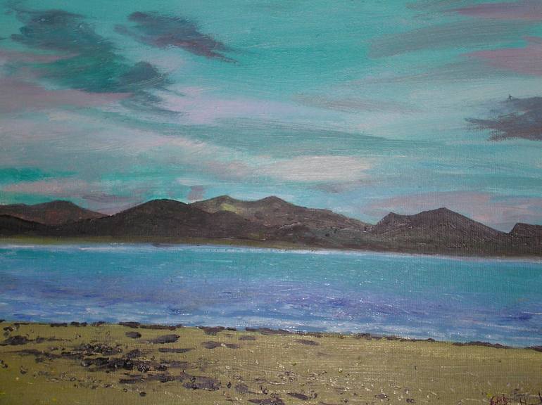 The Lleyn Peninsula from Llandwyn Island, North Wales Painting by ...