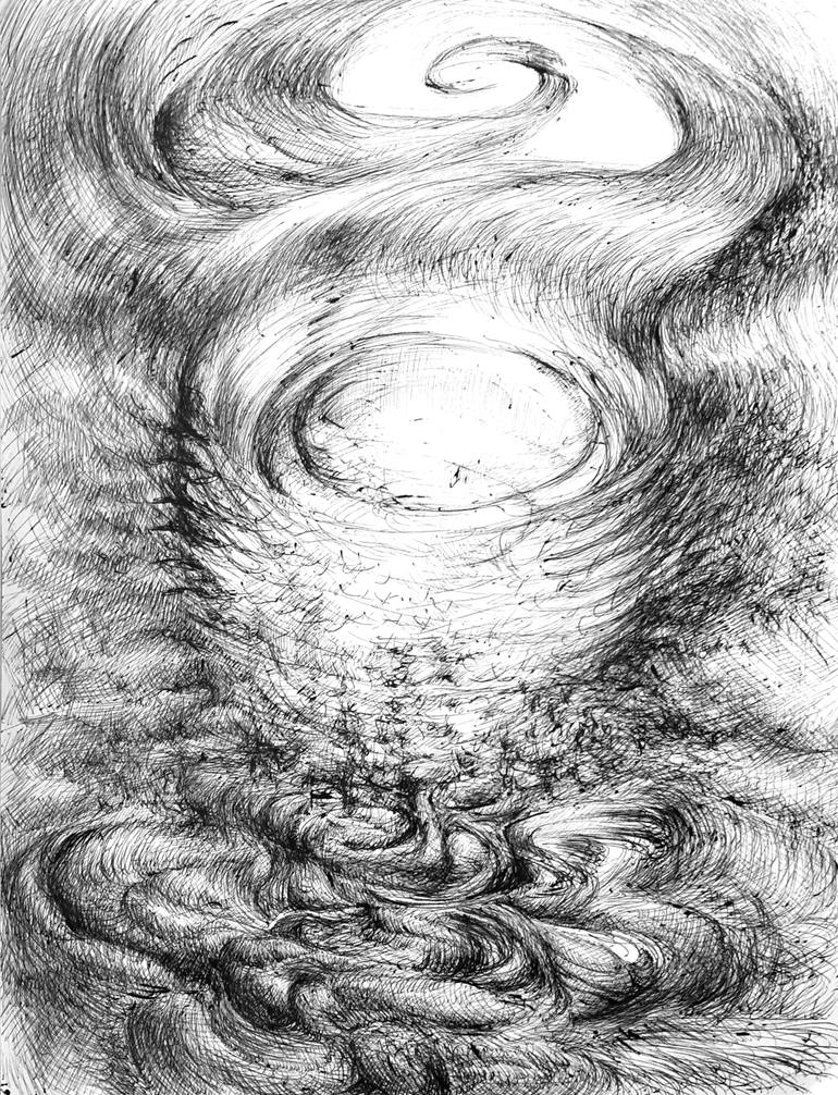 Disintegration Drawing by Debora Alanna | Saatchi Art