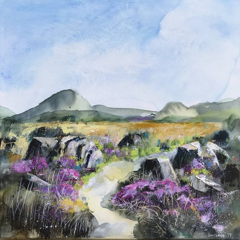 Heather Moors #01 Painting by Luci Power | Saatchi Art
