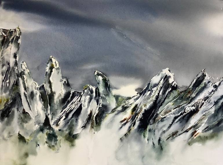 Silent Sentinels Painting by Mary Burke | Saatchi Art