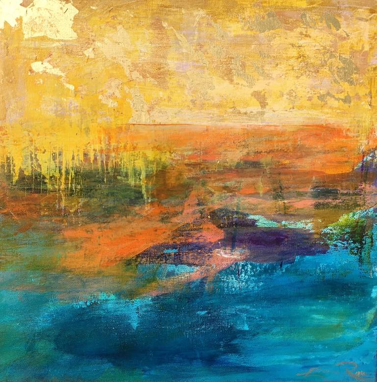 THE AMBER OF THE MOMENT Painting by Emma Rose | Saatchi Art