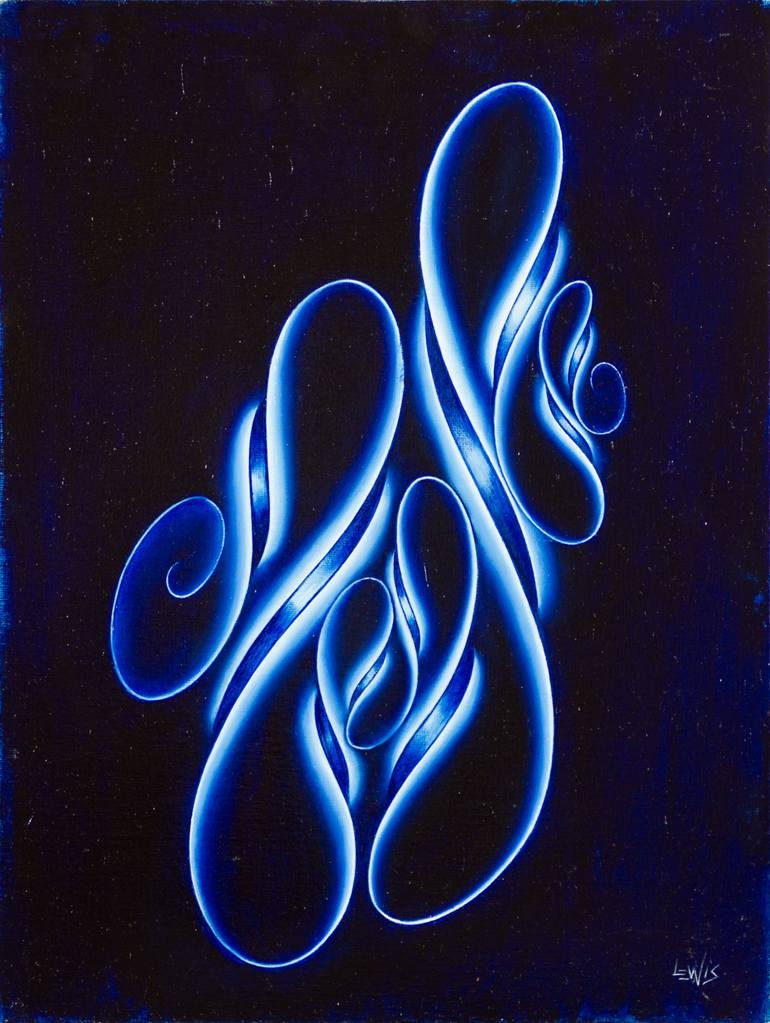 Flowing & Glowing, No. 1 Painting by Mark Lewis | Saatchi Art
