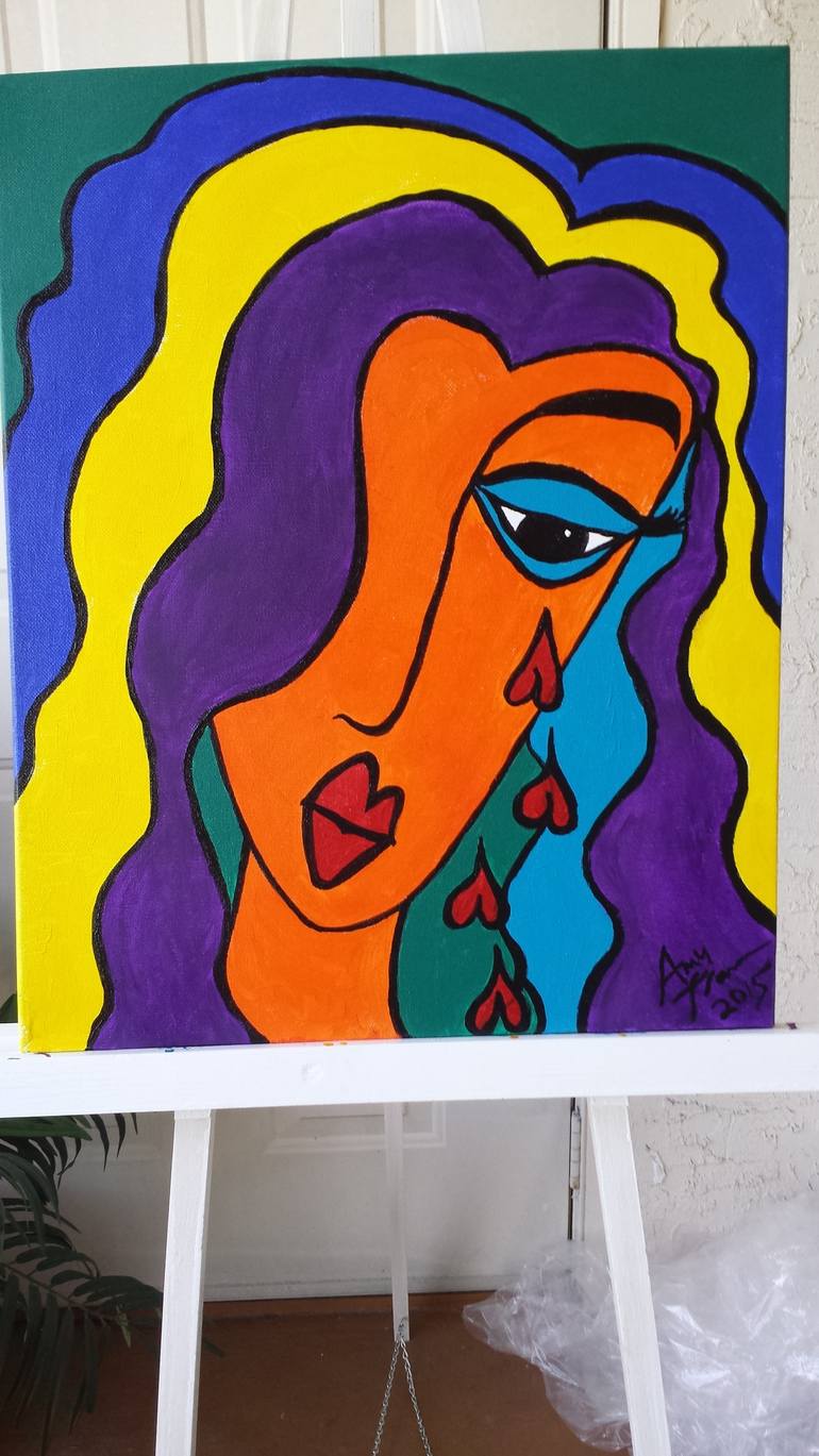 Crying Her Heart Out Painting by Amy Traver | Saatchi Art