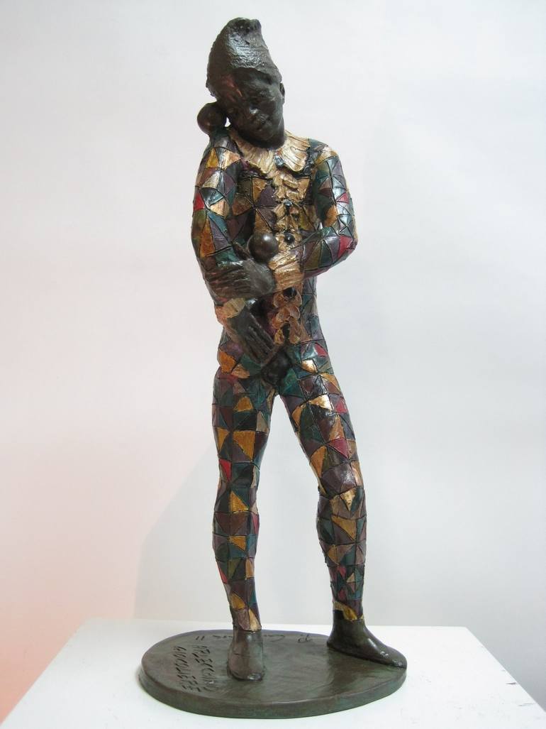 Arlecchino giocoliere Sculpture by Paolo Camporese | Saatchi Art