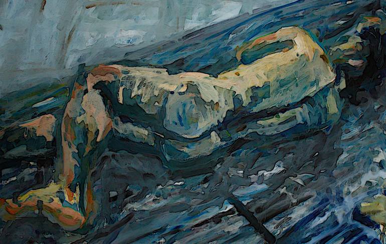 Study with male model Painting Painting by Deg Philip | Saatchi Art