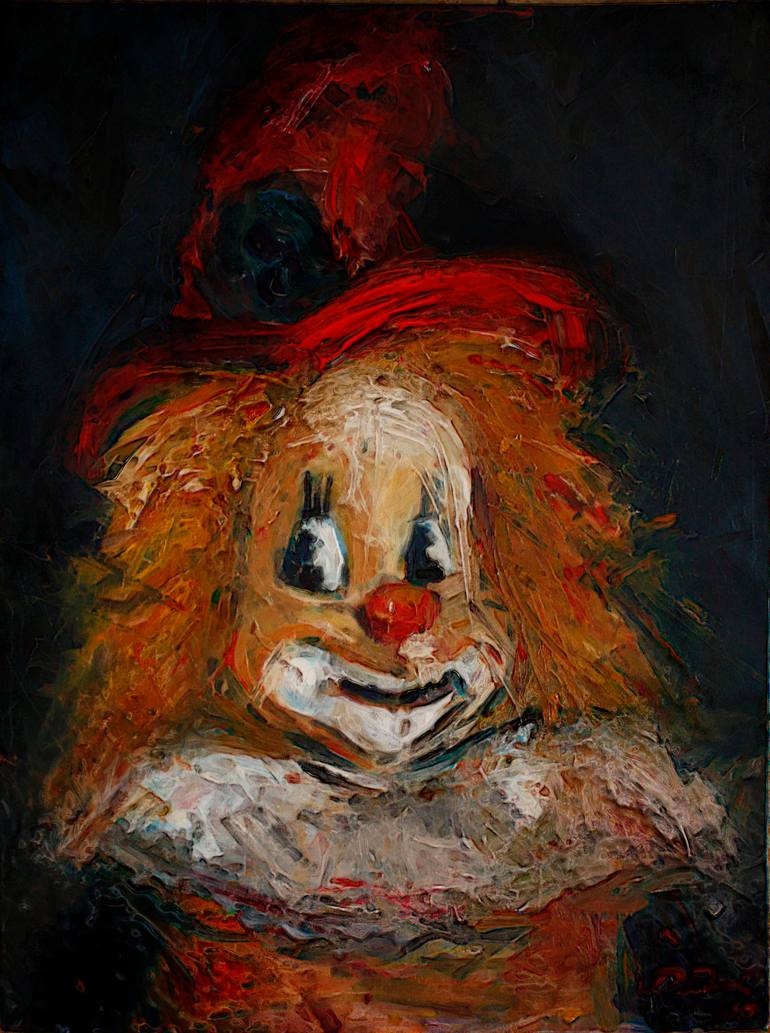 CLOWN Painting by Deg Philip | Saatchi Art