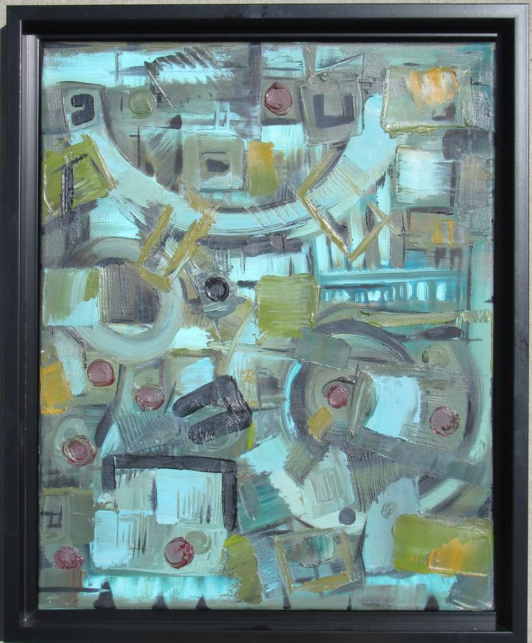Pizza toppers and happiness Painting by Jarem Van Dyke | Saatchi Art