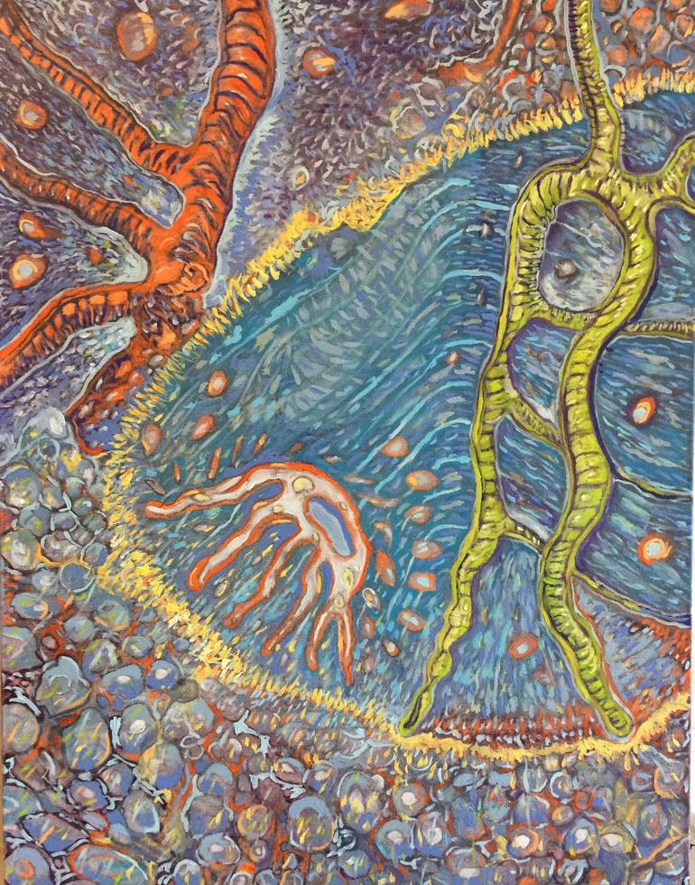 Primordial Stew Painting by Michael Clague | Saatchi Art