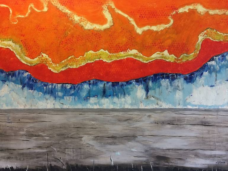 Glacier Painting by Michael Clague | Saatchi Art