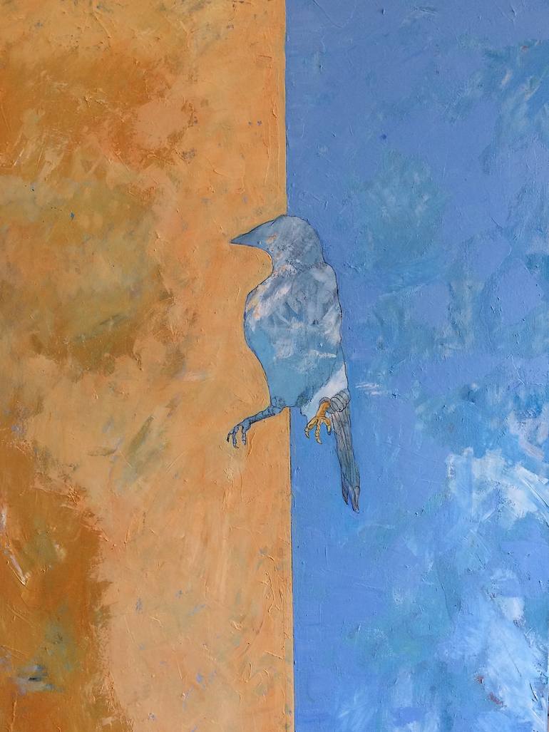 Blue Bird Painting by Michael Clague | Saatchi Art