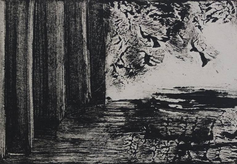Dark Woods - Limited Edition 1 of 3 Printmaking by Claire Edge ...