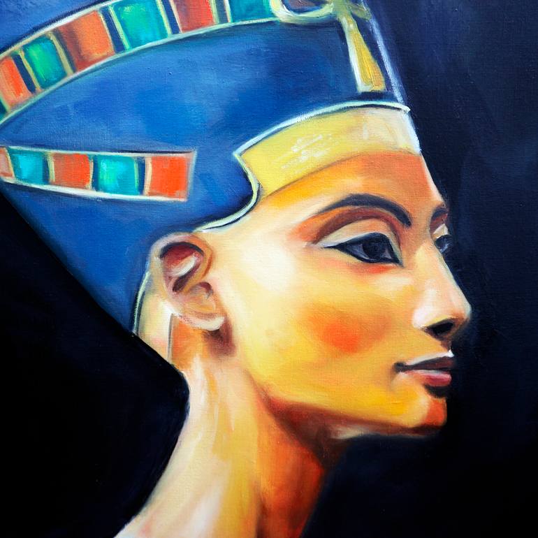 Nefertiti original oil painting Painting by Anna Lubchik | Saatchi Art