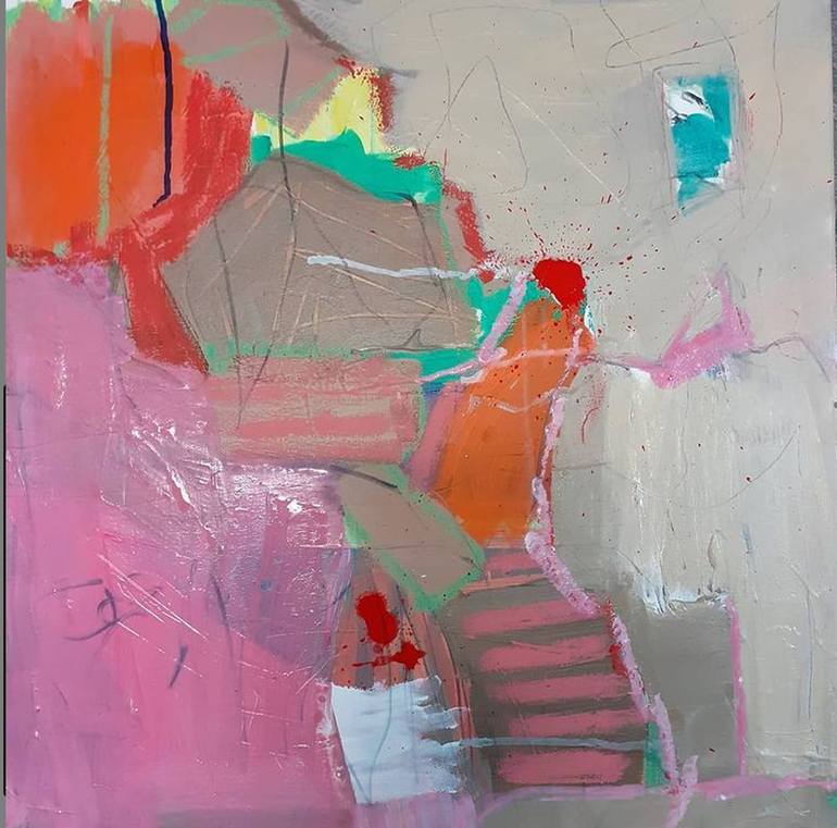 Blood on the Tracks Painting by Jane Callaghan | Saatchi Art