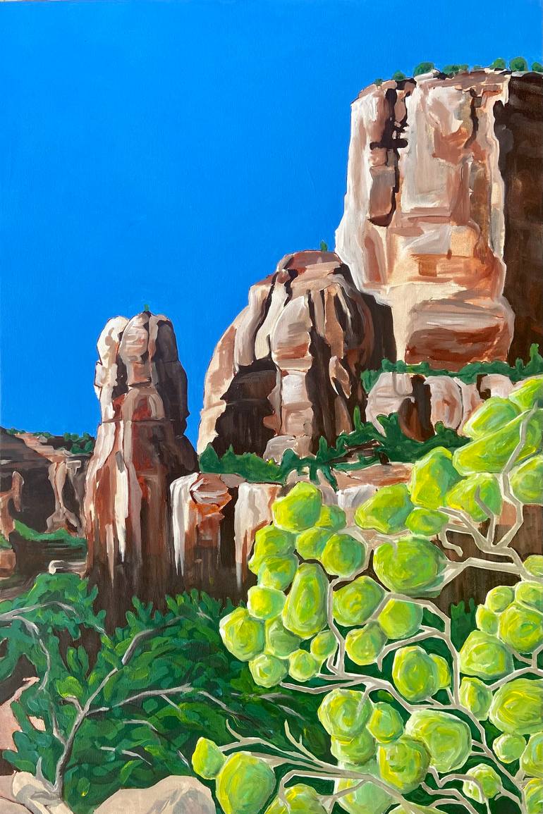 Certain Pillars Painting by Andrea Stolarczyk | Saatchi Art