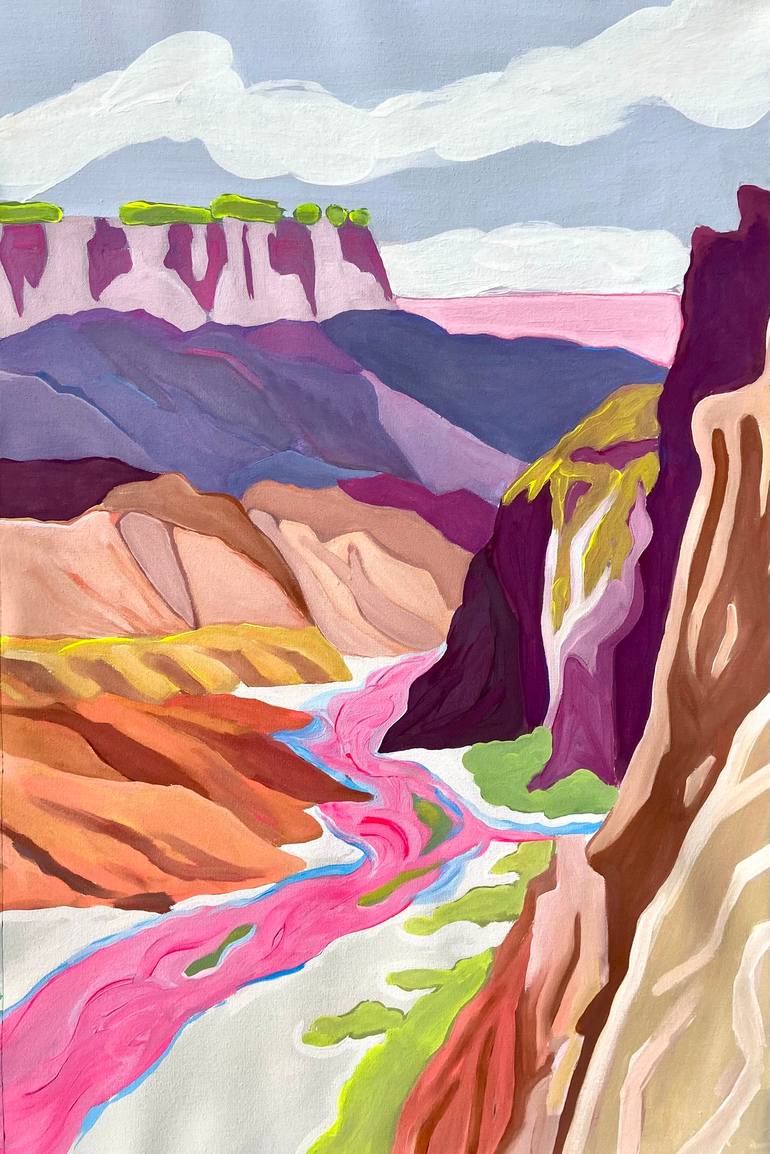 Canyon Country Prayer Flag 1 Painting by Andrea Stolarczyk | Saatchi Art