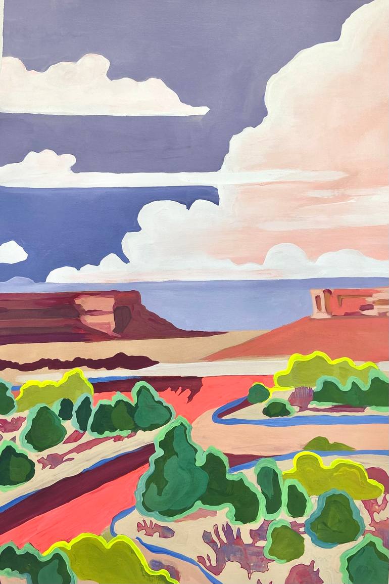 Canyon Country Prayer Flag 3 Painting by Andrea Stolarczyk | Saatchi Art