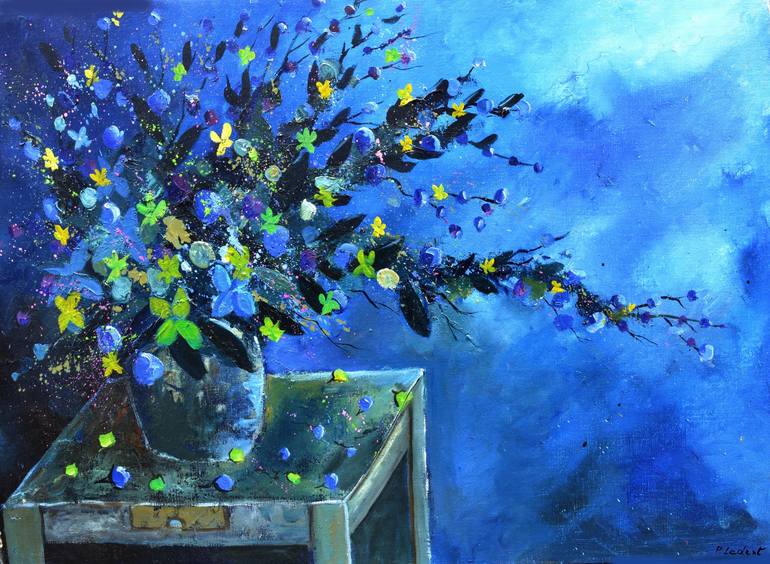 Blue still life Painting by Pol Ledent | Saatchi Art
