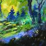 Spring in the wood Painting by Pol Ledent | Saatchi Art