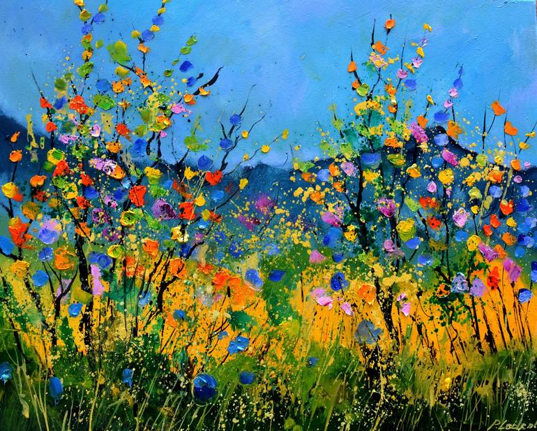Wild flowers 6522 Painting by Pol Ledent | Saatchi Art
