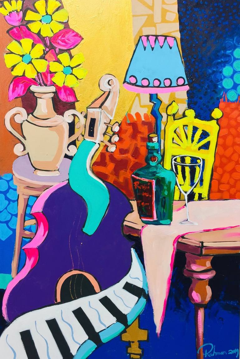 Music to rady Painting by MOHAMMAD RAHMAN | Saatchi Art