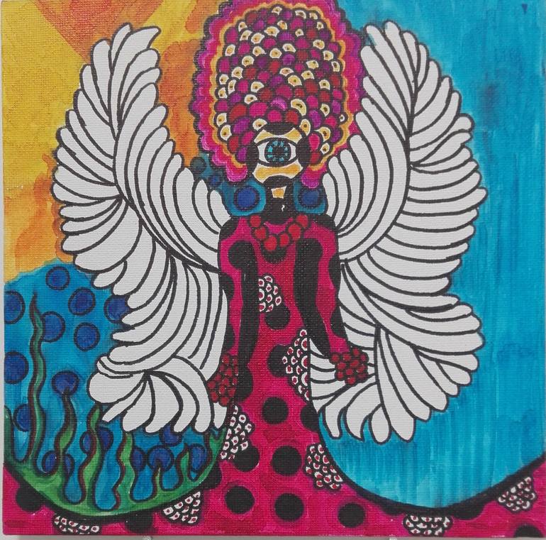 Angel monooculus Painting by Freja Overgaard | Saatchi Art