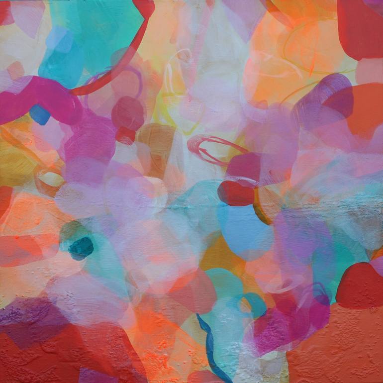 Just Within Reach Abstract 60 x 60cm Painting by Susan Wooler | Saatchi Art