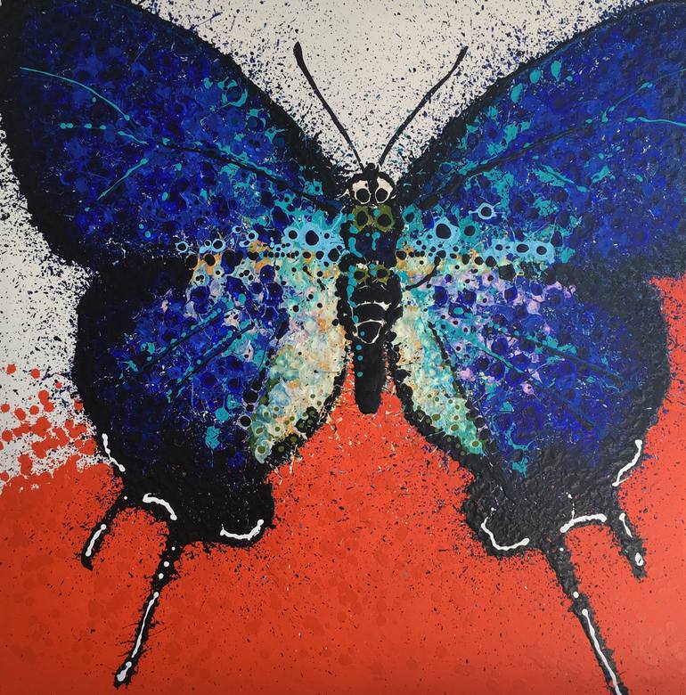 Crowned Hairstreak Painting by Timothy Raines | Saatchi Art