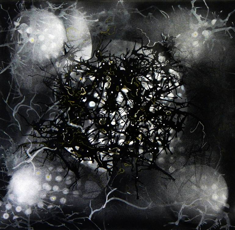 Alpha Waves no. 2 Painting by Chazalon Respress | Saatchi Art