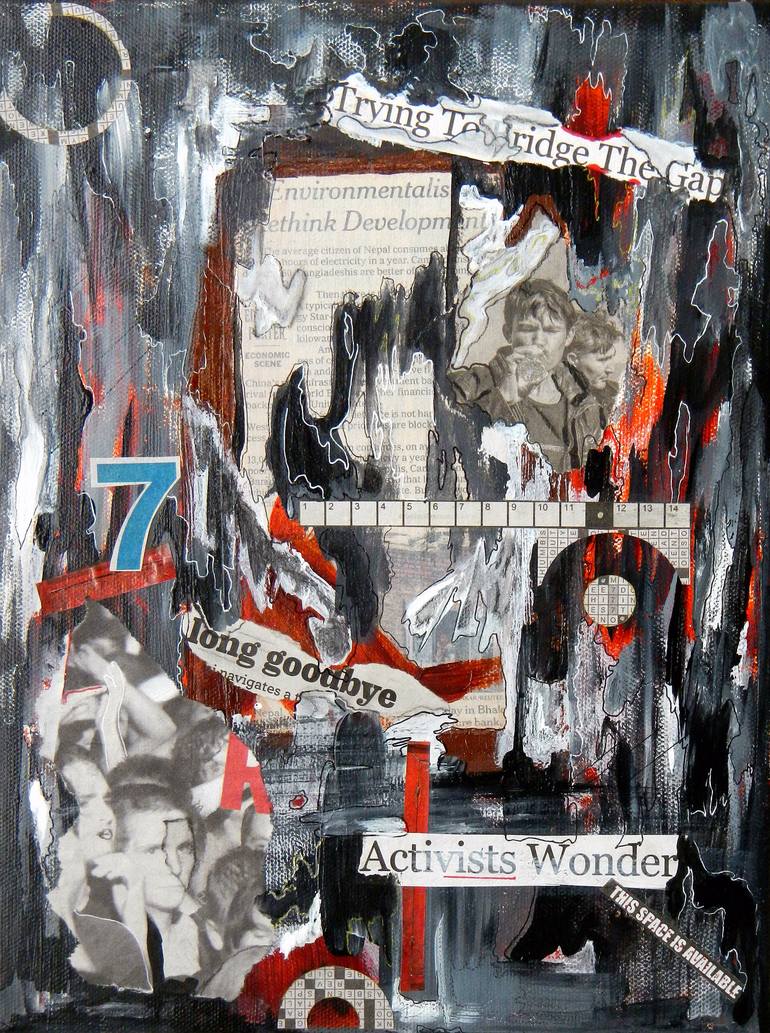 -SOLD- Cambium Collage by Chazalon Respress | Saatchi Art