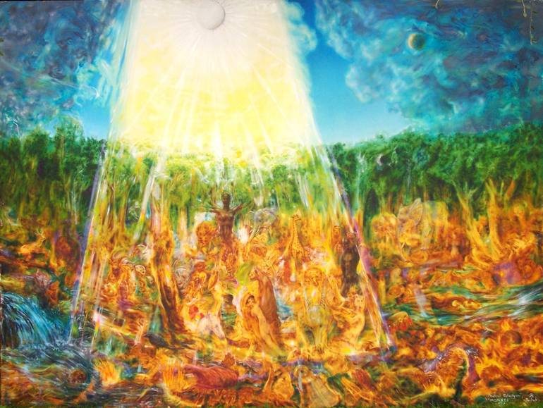 Natural Cataclysm Painting by Wilhelmus C Ruifrok | Saatchi Art