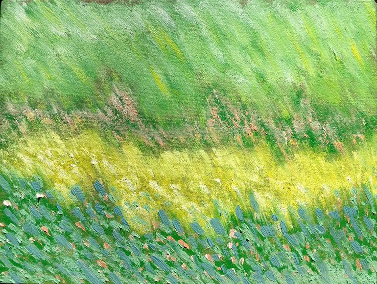 Flower field Painting by Michael Felan | Saatchi Art