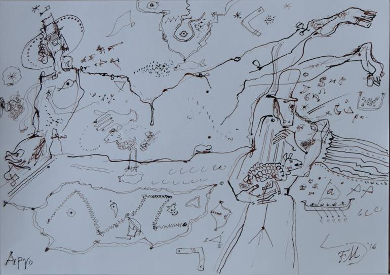 The Argonauts 4 Drawing by Florin Menzopol | Saatchi Art