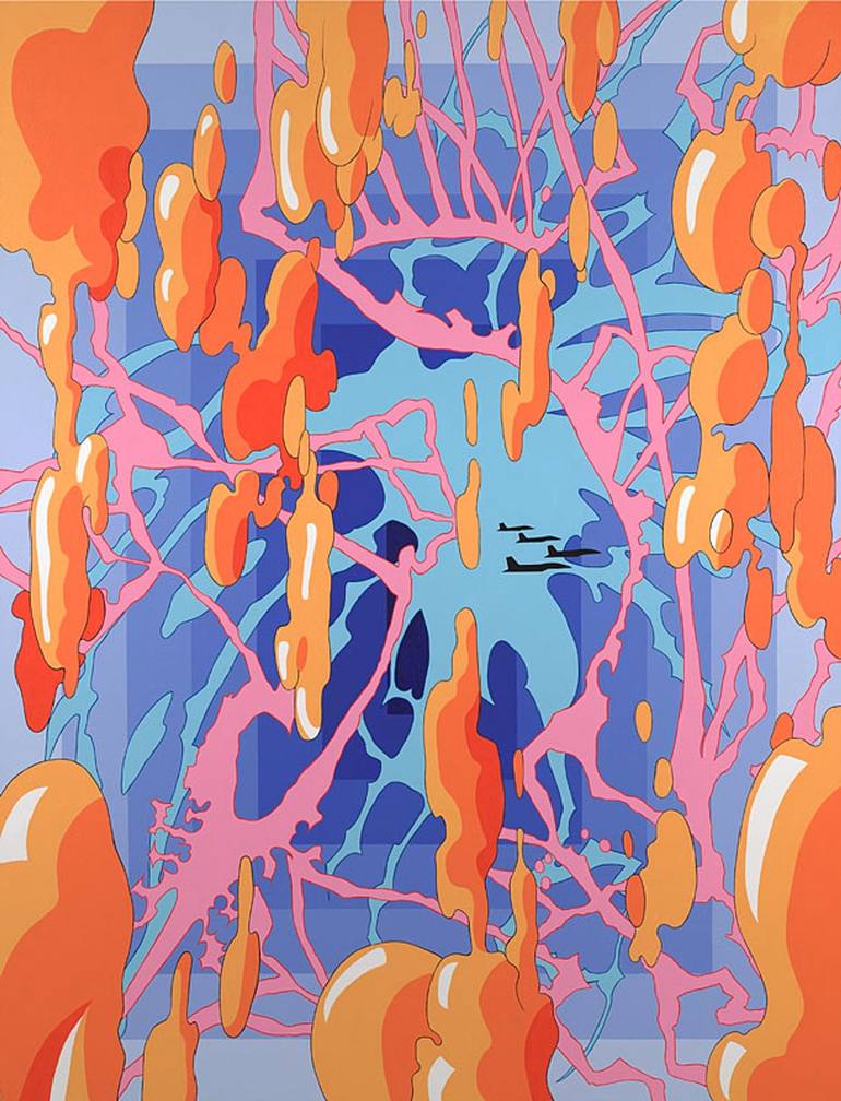Blue Streak Painting by Kara Maria | Saatchi Art