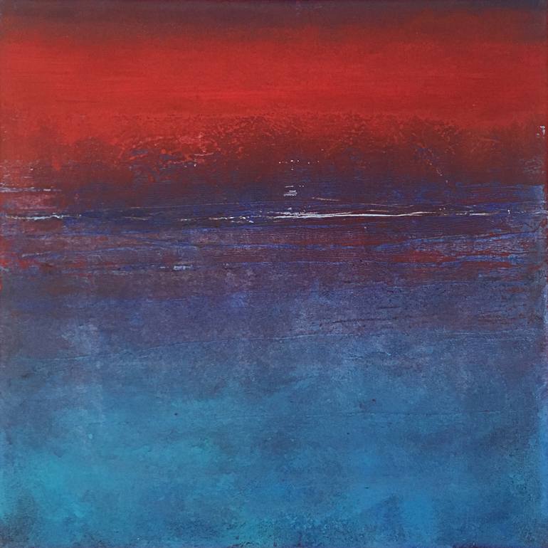 The burning sky ignites the soul Painting by Victoria Walkden | Saatchi Art