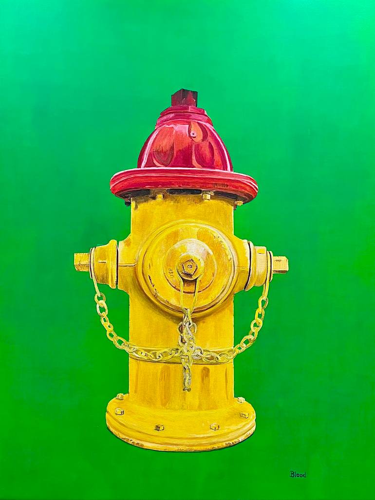 Hydrant #57 Painting by Tom Blood | Saatchi Art