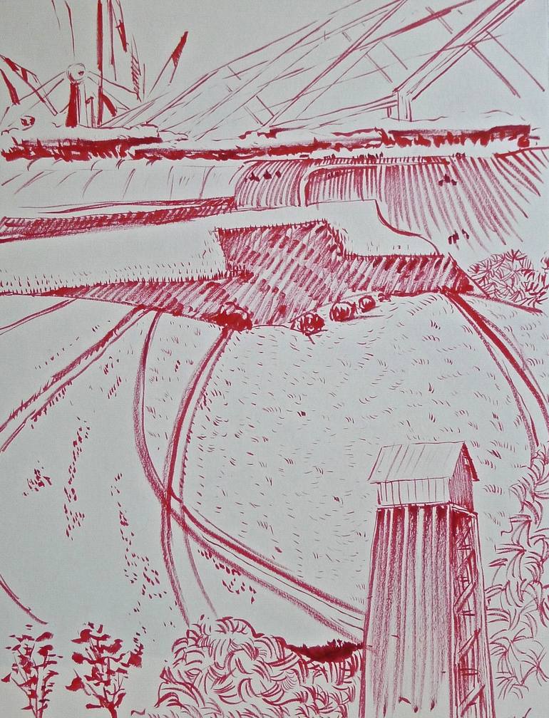 Fragmented Landscapes in Colour 3 Drawing by Otto Oscar Hernandez Ruiz ...